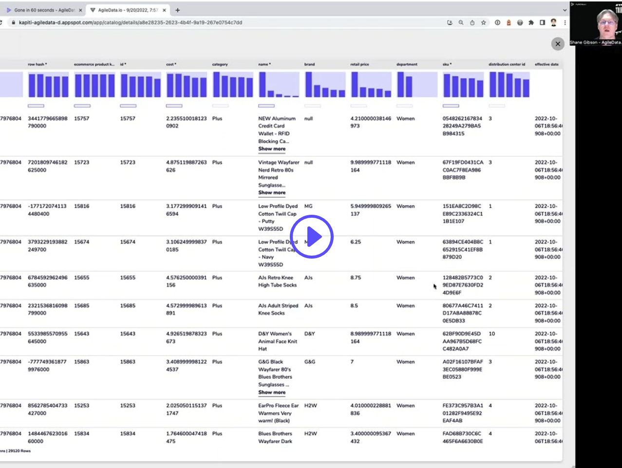 Data Preview - Profile - AgileData.cloud