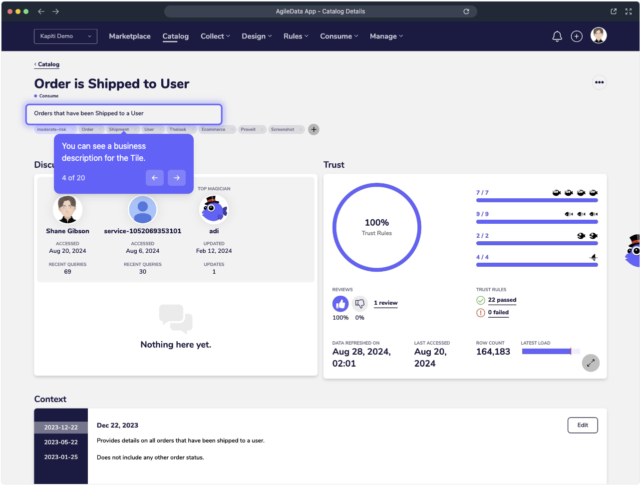Catalog Details - AgileData.cloud