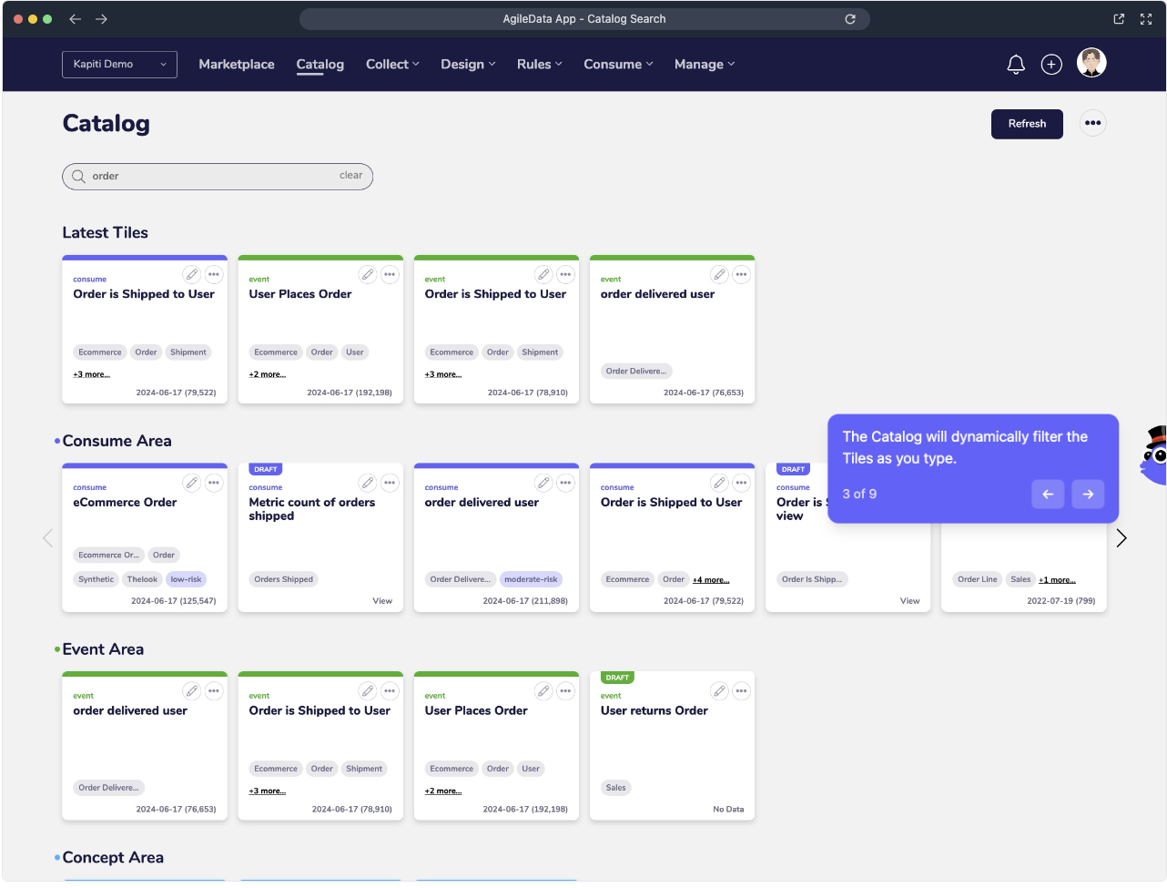 Catalog Search - AgileData.cloud